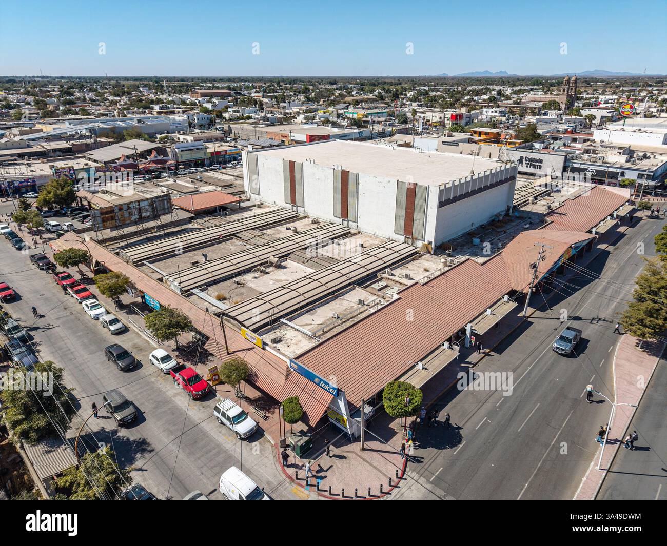Aerial view of Navojoa, Sonora, Mexico. Since 1946, the Navojoa ...