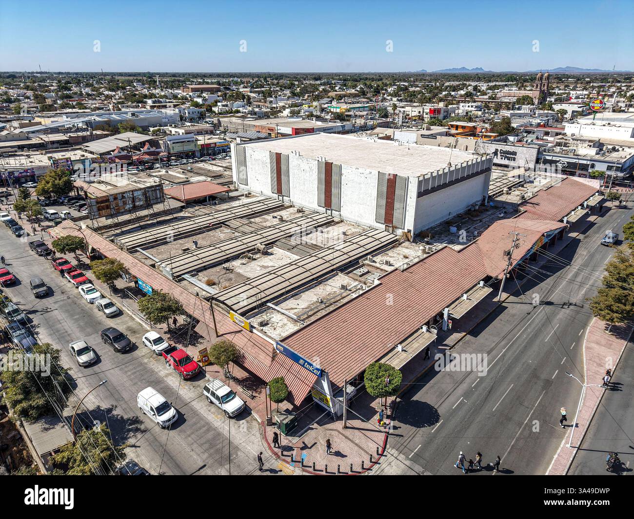 Aerial view of Navojoa, Sonora, Mexico. Since 1946, the Navojoa ...