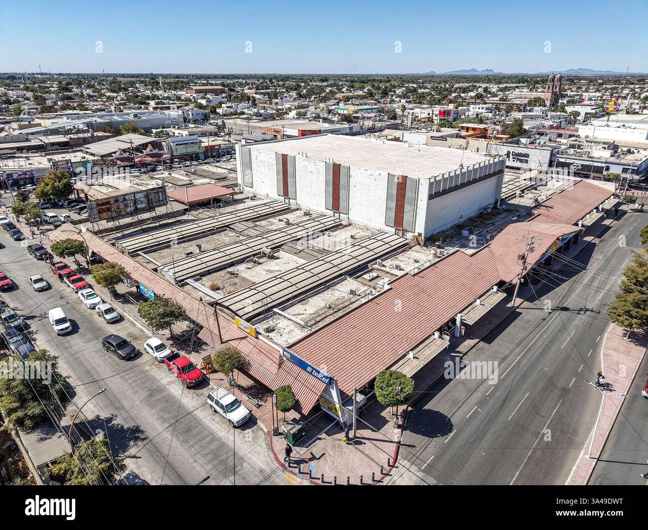 Aerial view of Navojoa, Sonora, Mexico. Since 1946, the Navojoa ...