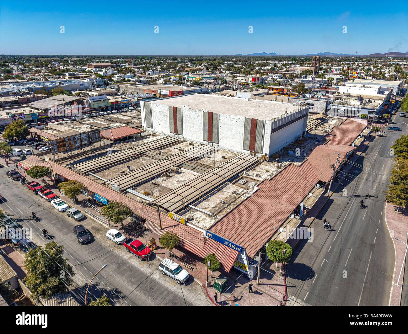 Aerial view of Navojoa, Sonora, Mexico. Since 1946, the Navojoa ...