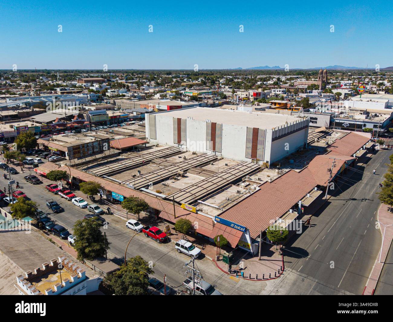 Aerial view of Navojoa, Sonora, Mexico. Since 1946, the Navojoa ...