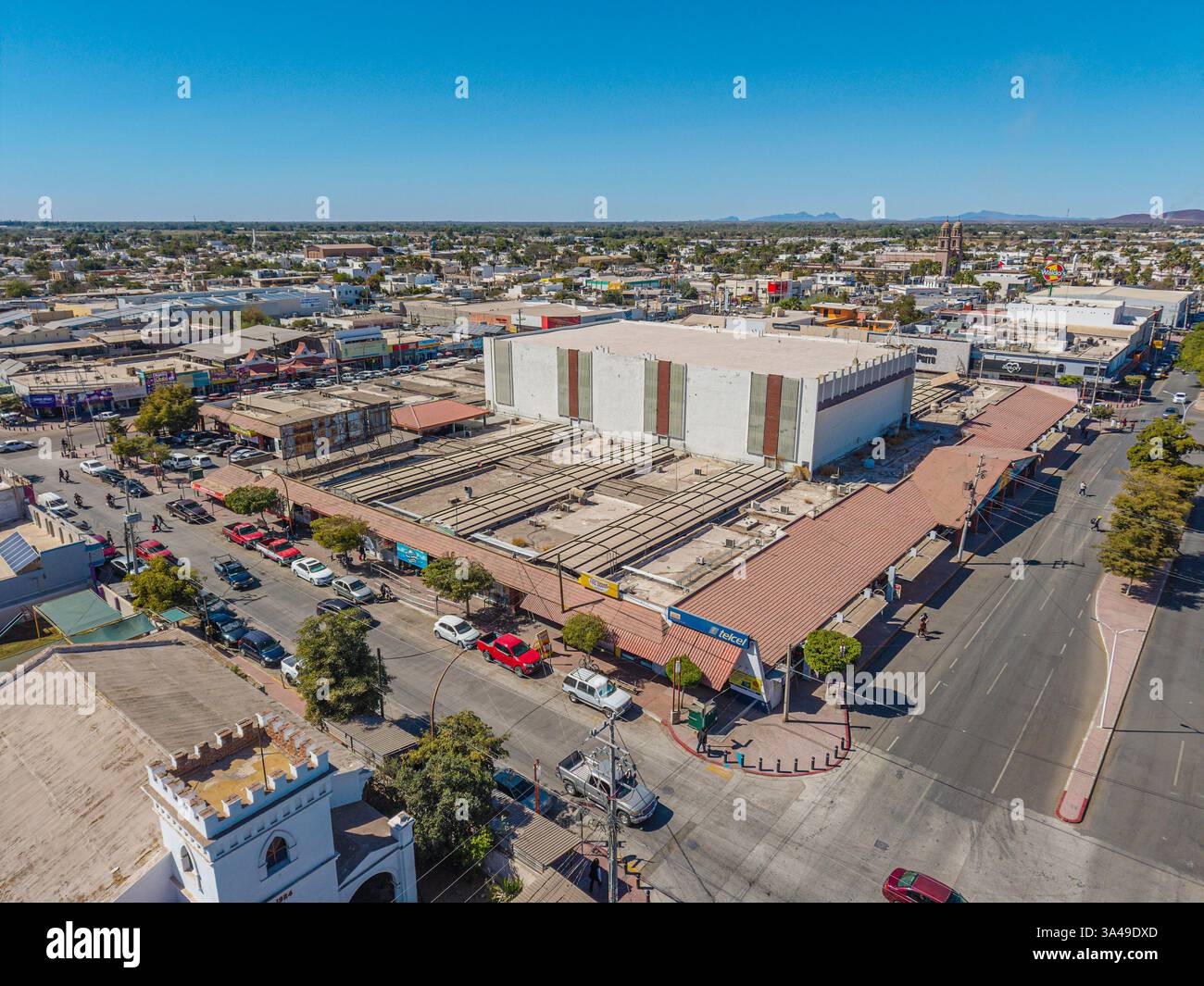 Aerial view of Navojoa, Sonora, Mexico. Since 1946, the Navojoa ...