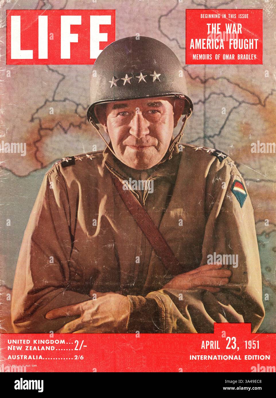 1951 LIFE magazine General Omar Bradley Stock Photo - Alamy