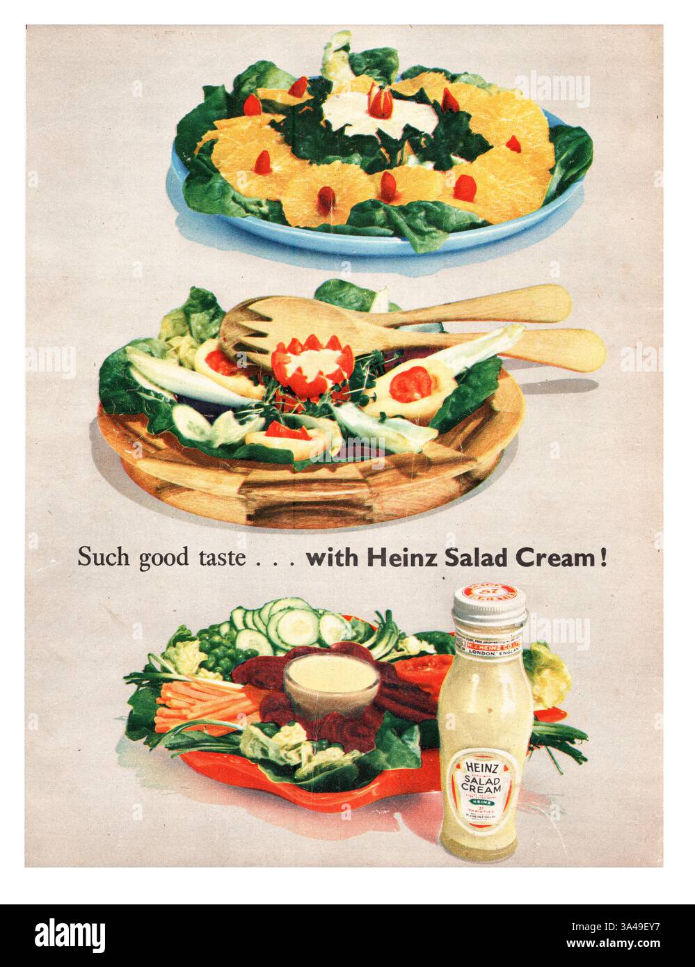 1951 uk advert heinz salad cream hi-res stock photography and images ...