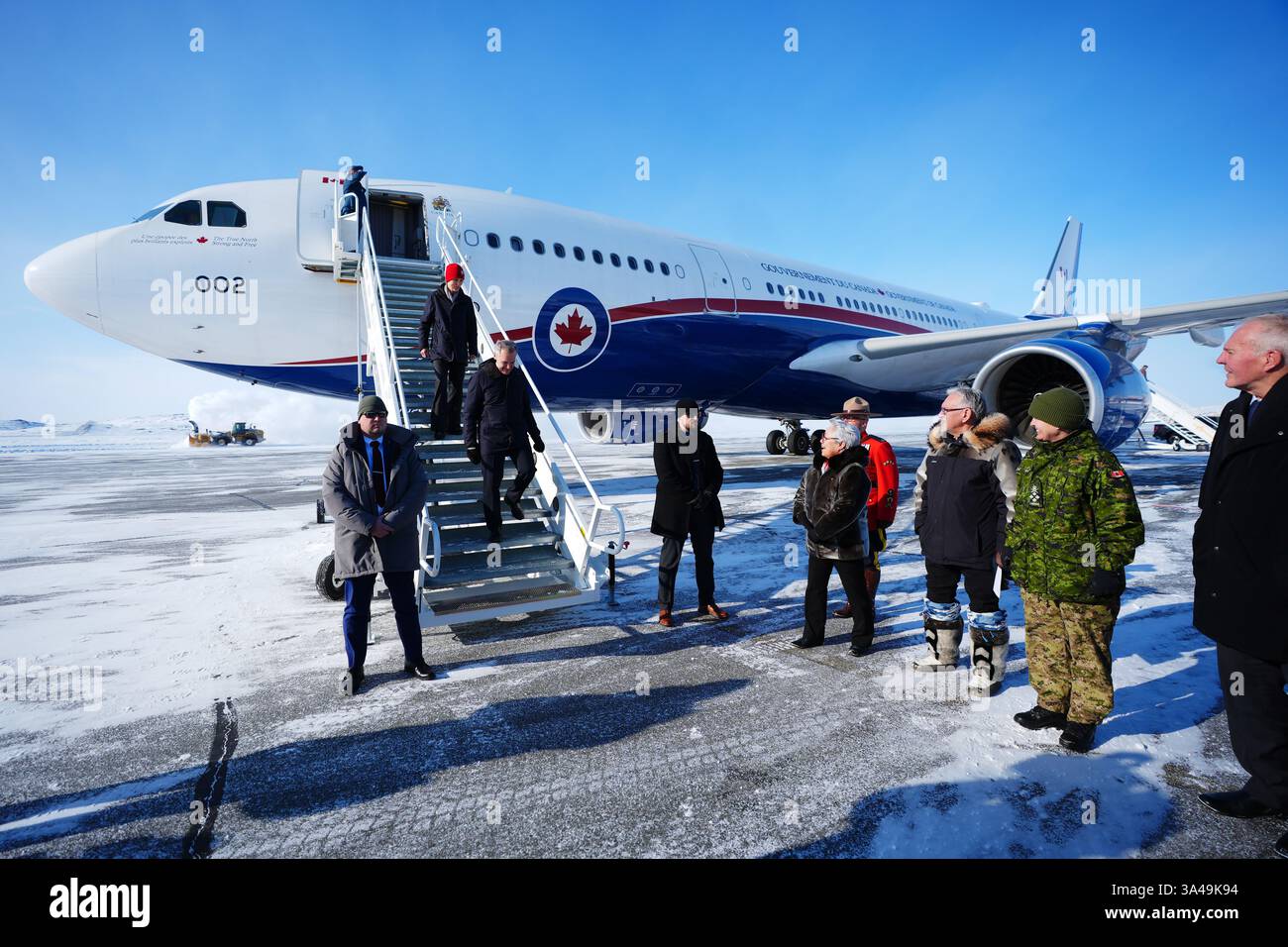 Iqaluit, Canada. 17th Mar, 2025. Prime Minister Mark Carney and his ...