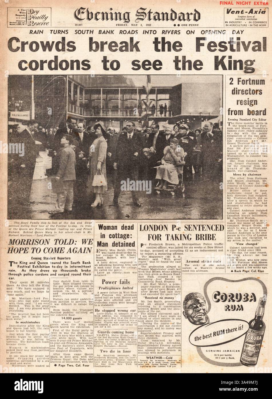 1951 evening standard festival of britain hi-res stock photography and ...