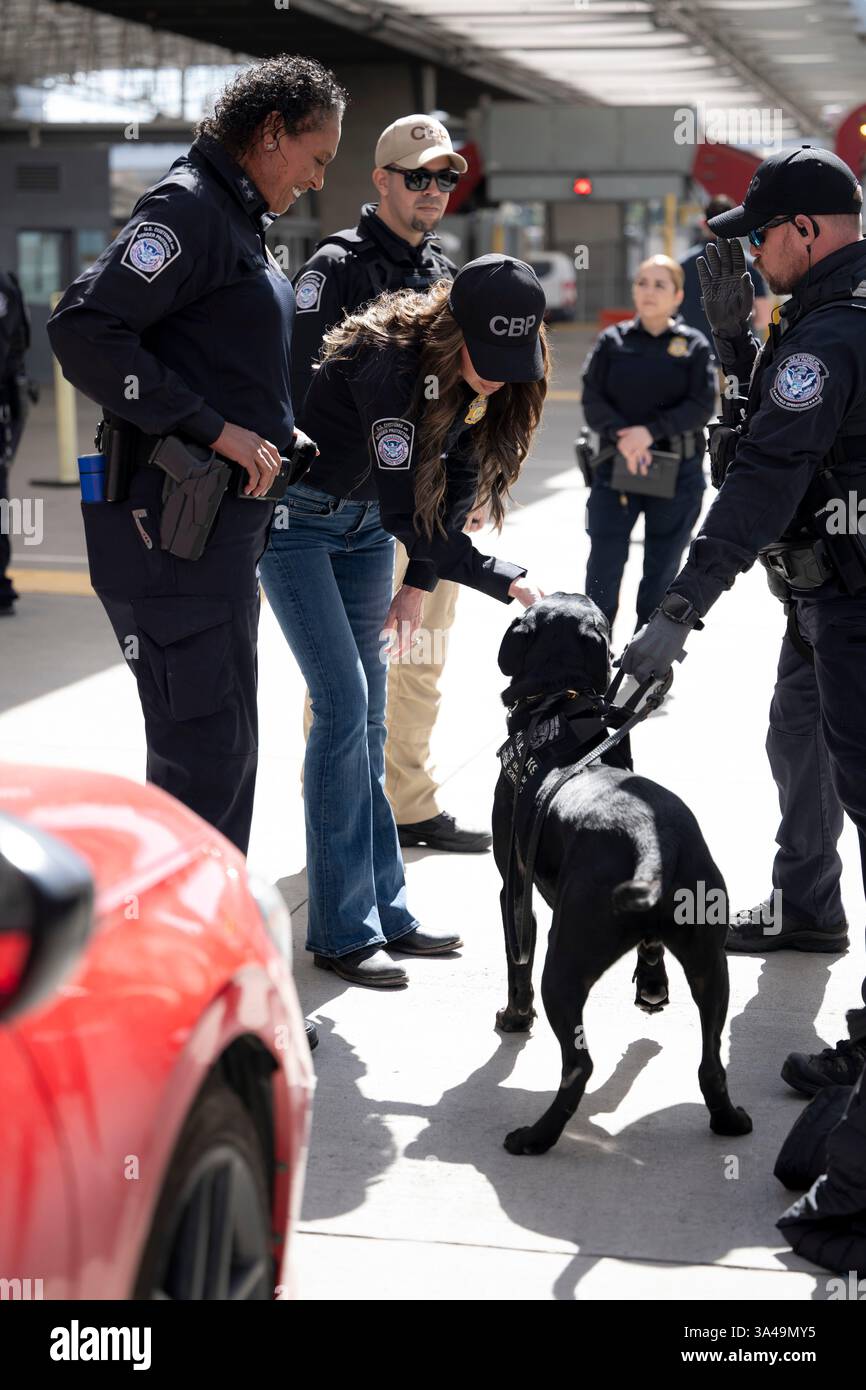 Department of Homeland Security (DHS) Secretary Kristi Noem visits the ...