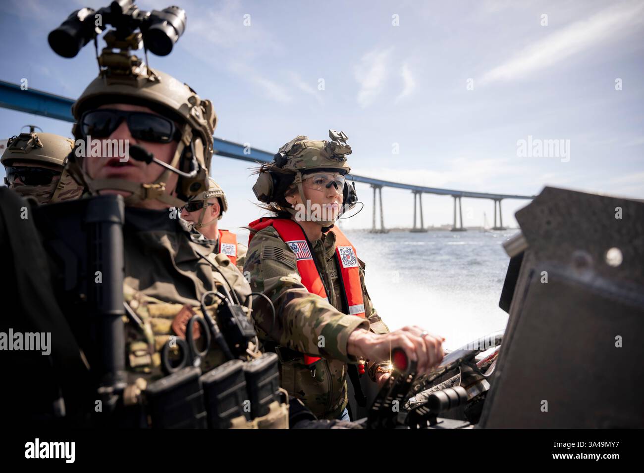 Department of Homeland Security (DHS) Secretary Kristi Noem rides on ...