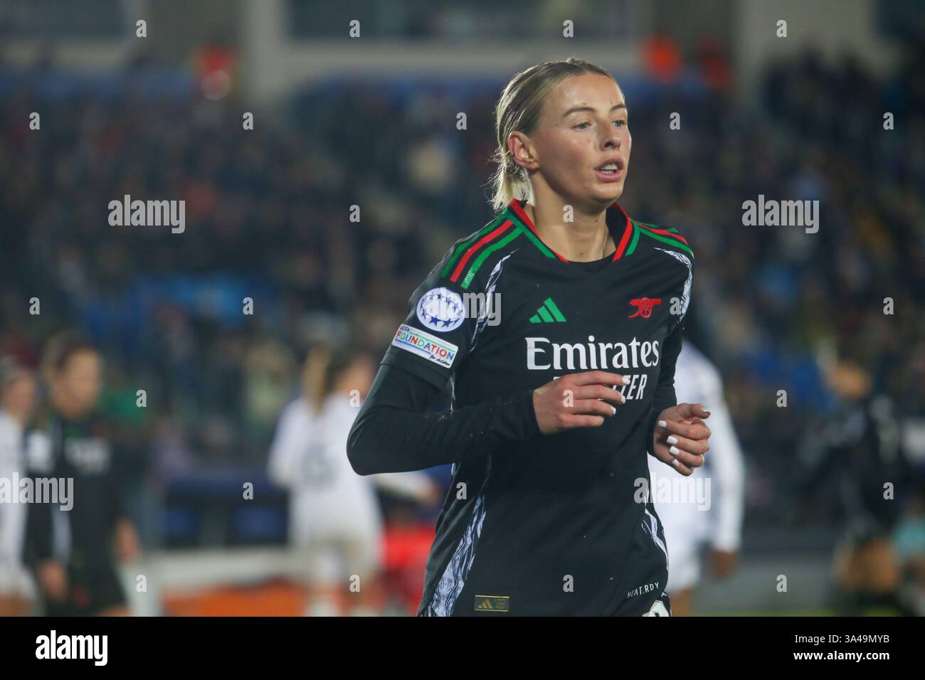 Madrid, Spain, March 18, 2025: Arsenal Women FC player Chloe Kelly (18 ...