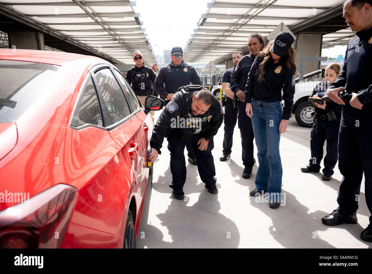 Department of Homeland Security (DHS) Secretary Kristi Noem visits the ...