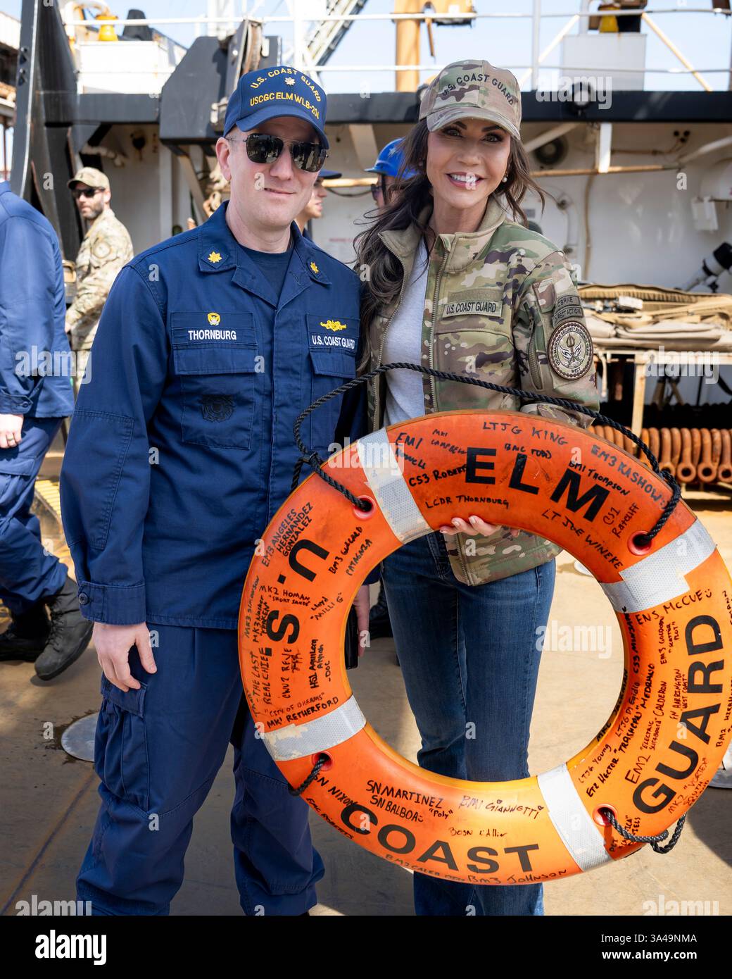 Department of Homeland Security (DHS) Secretary Kristi Noem visits the ...