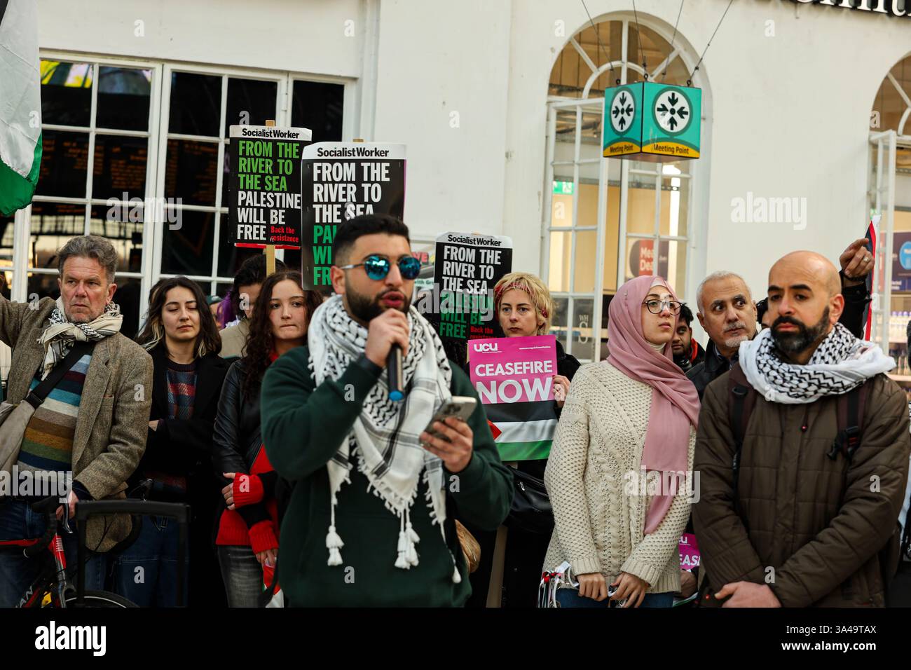 March 18, 2025: Brighton, UK. 18 March 2025. Protesters rally in the ...