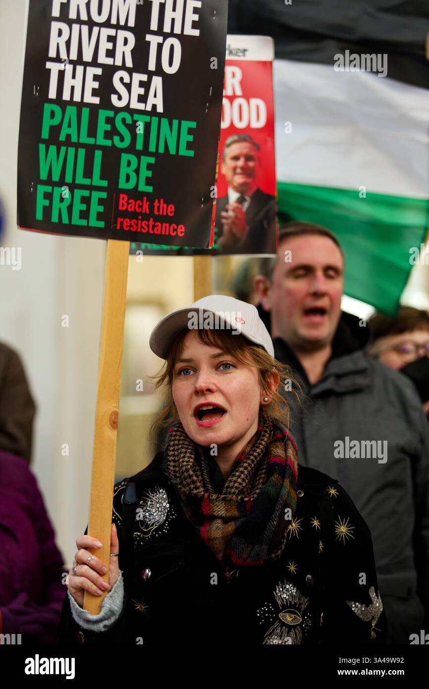 March 18, 2025: Brighton, UK. 18 March 2025. Protesters rally in the ...
