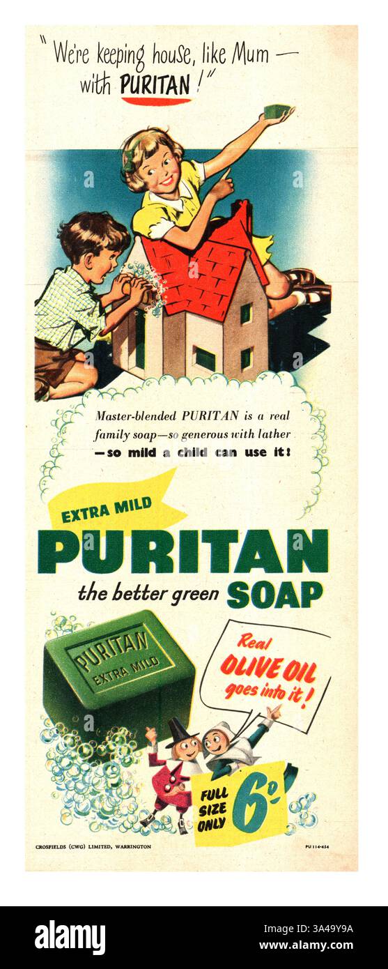 1952 uk magazine advert puritan soap hi-res stock photography and ...
