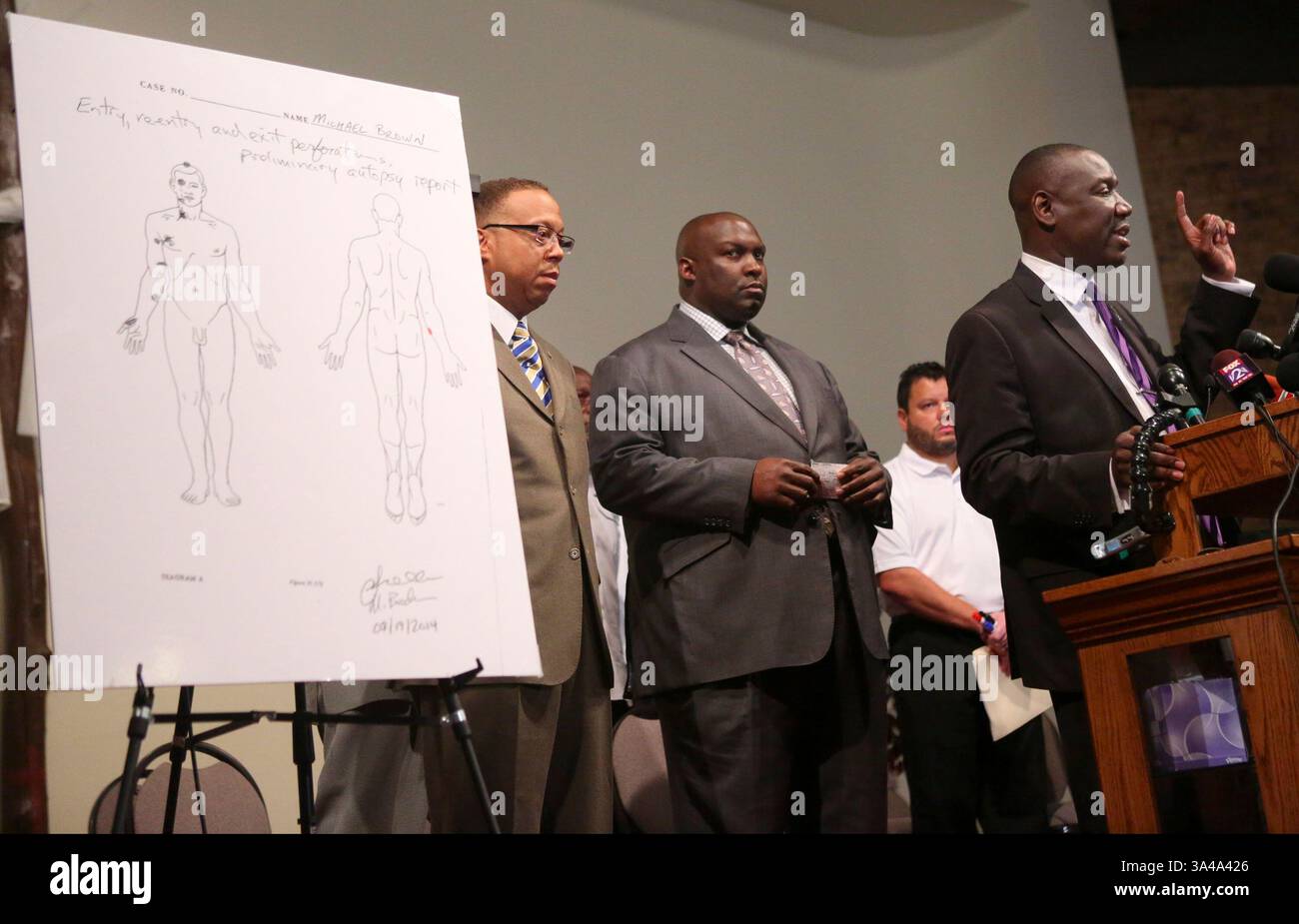 Aug 18, 2014 - St. Louis, Missouri, U.S. - Attorney BENJAMIN CRUMP ...