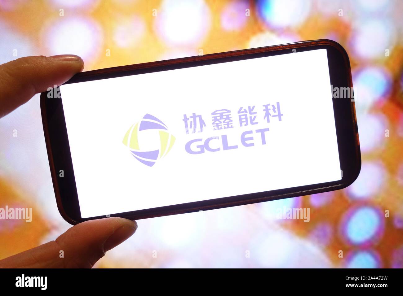 In this photo illustration, the GCL Energy Technology company logo is ...