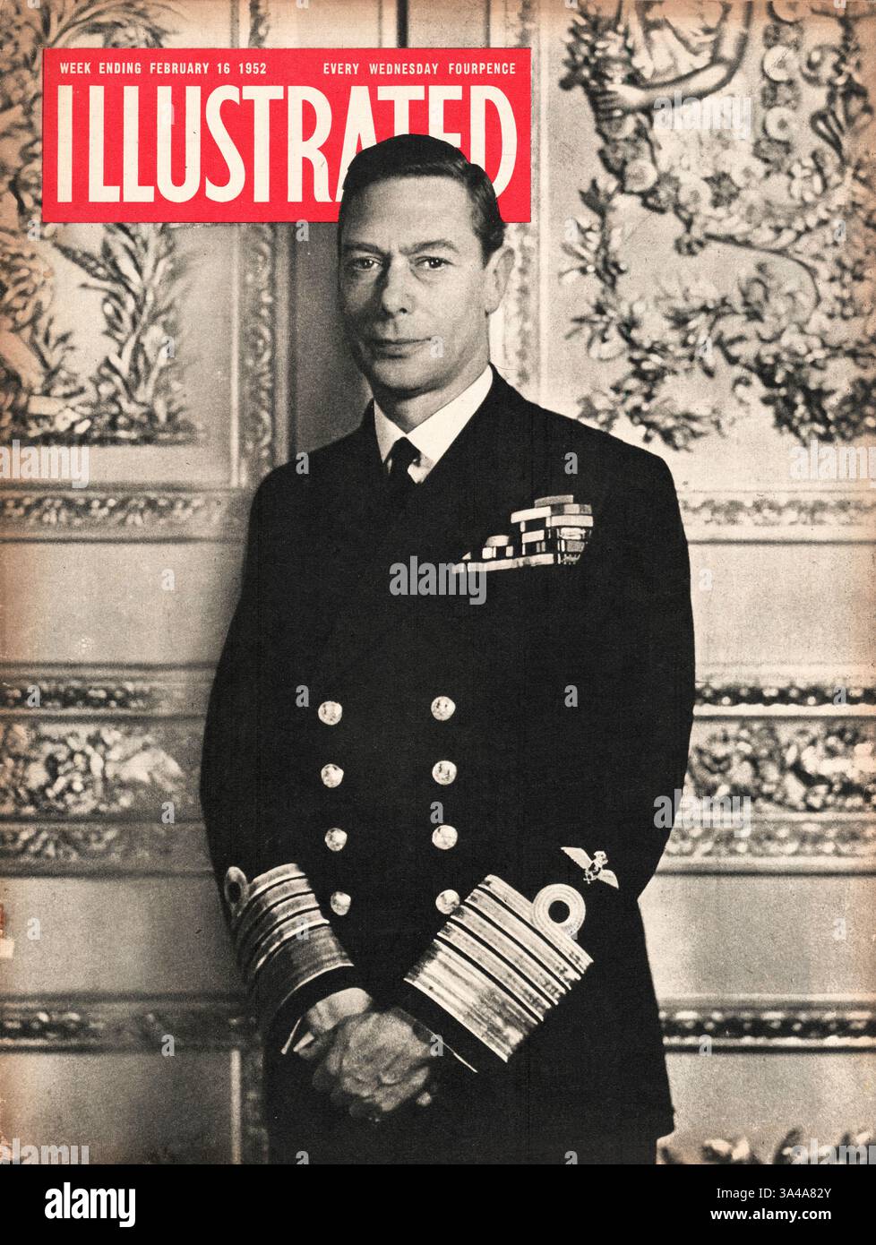 1952 illustrated portrait king george vi hi-res stock photography and ...