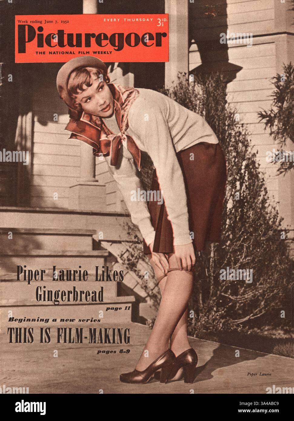 1952 picturegoer actress piper laurie hi-res stock photography and ...