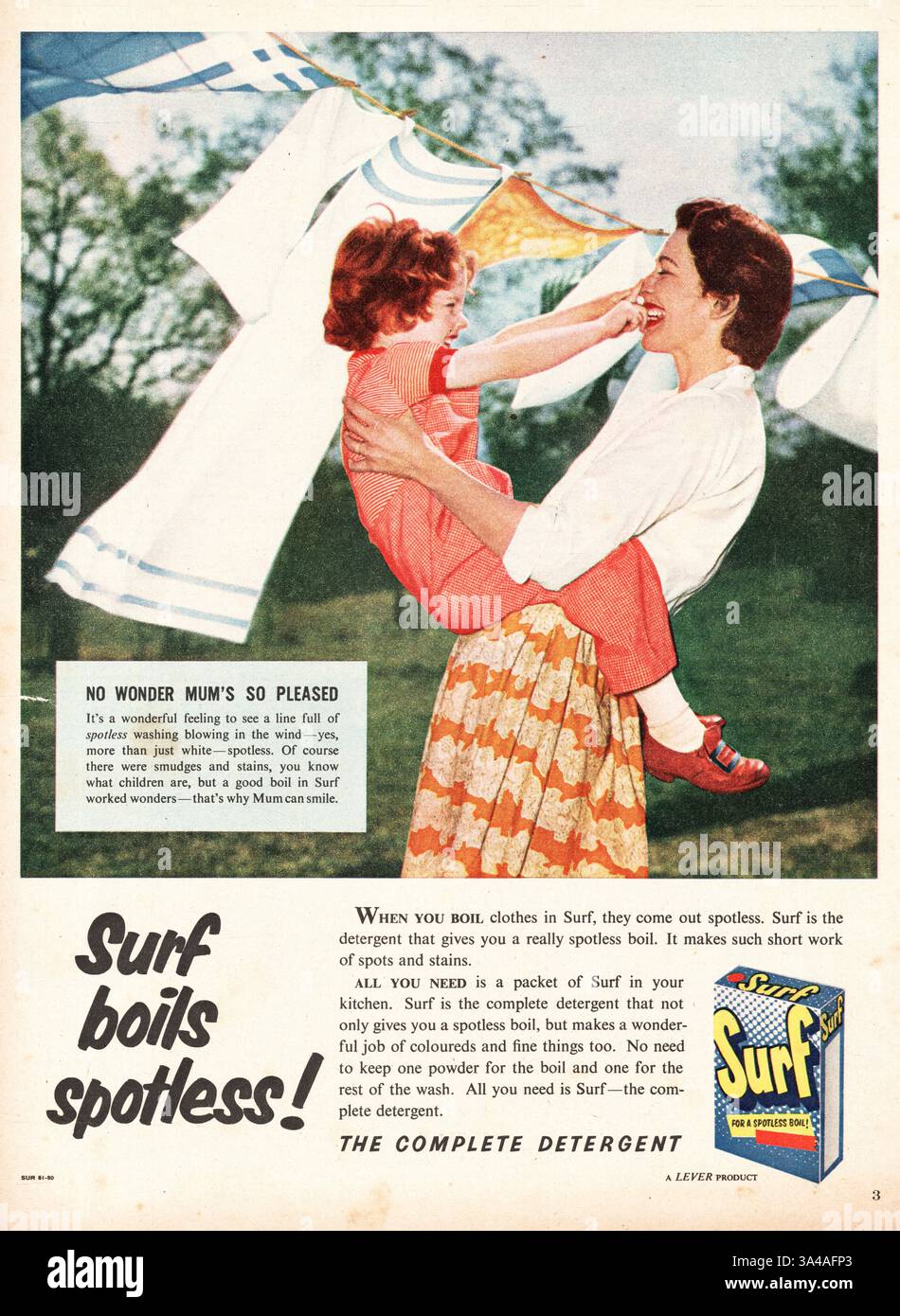 1952 uk advert surf washing powder hi-res stock photography and images ...