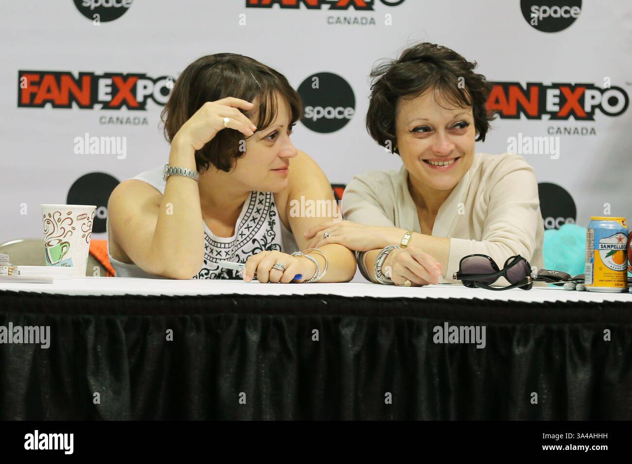 Aug. 29, 2014 - Toronto, Ontario, Canada - LISA and LOUISE BURNS, the ...