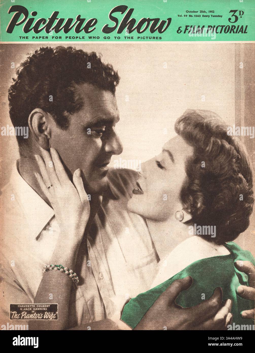 1952 picture show claudette colbert hi-res stock photography and images ...