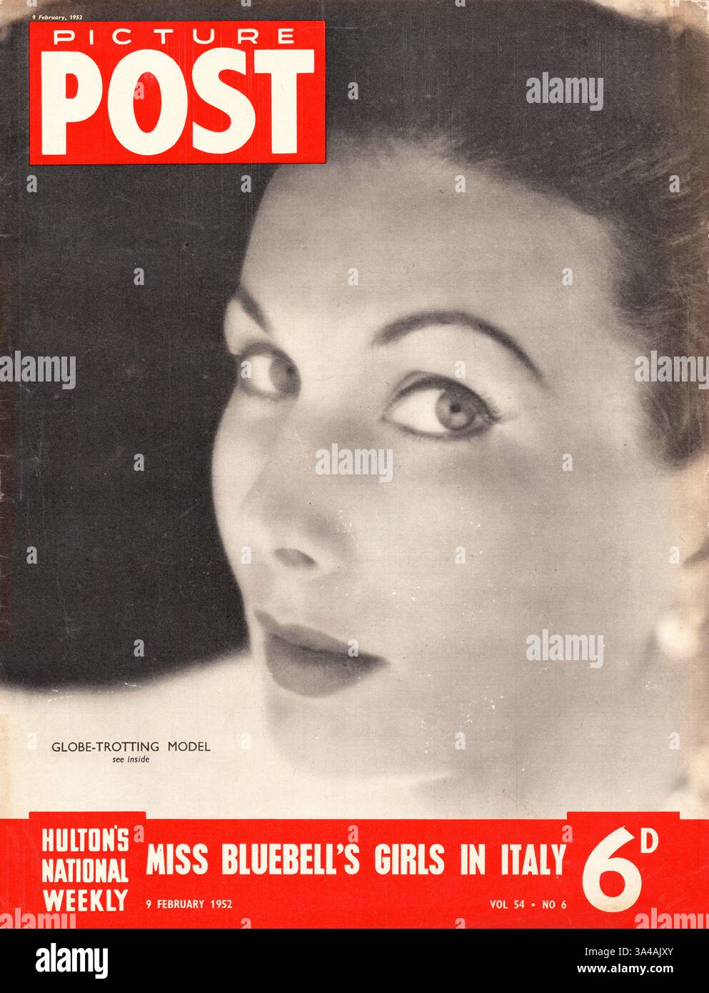 1952 Picture Post fashion model Barbara Goalen Stock Photo - Alamy