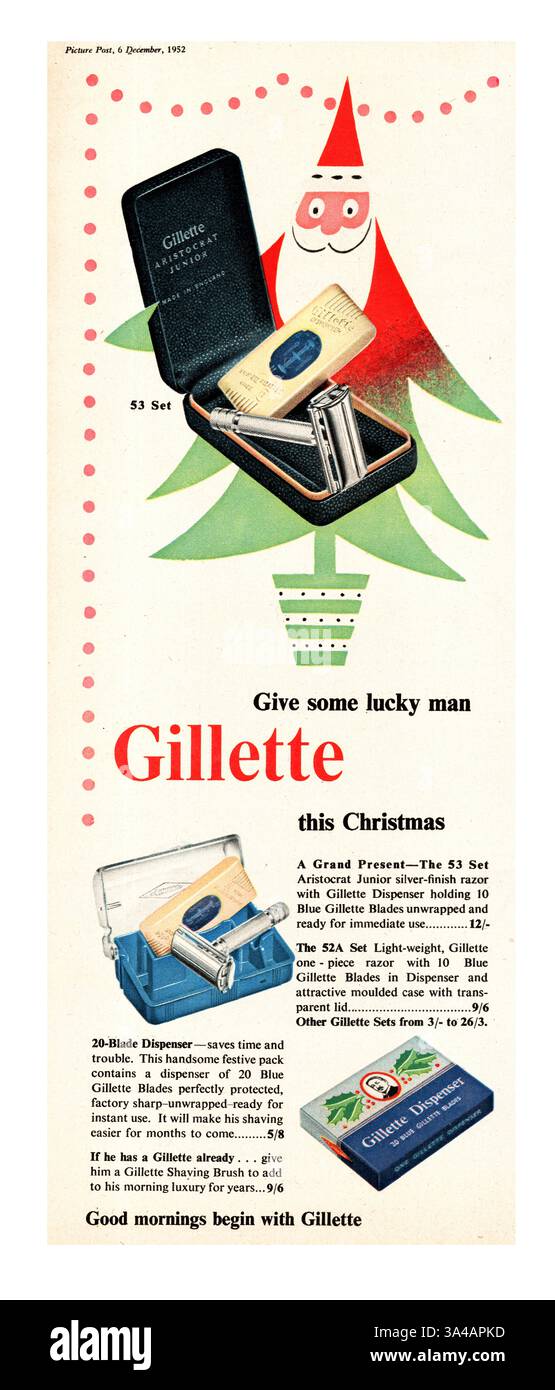 Gillette razor ad hi-res stock photography and images - Alamy