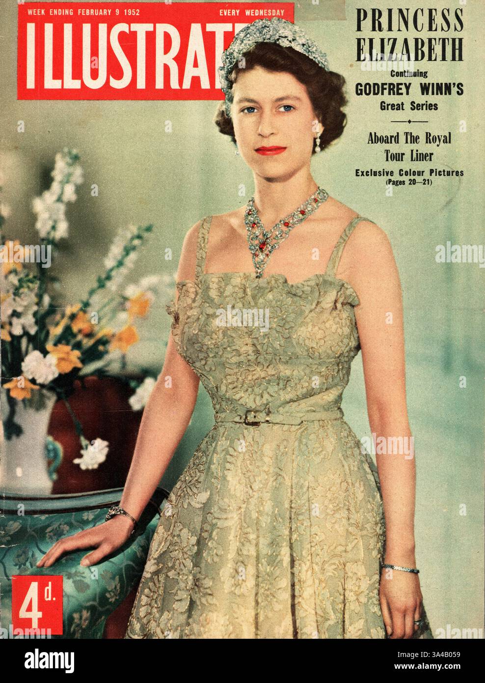 1952 illustrated magazine princess elizabeth hi-res stock photography ...