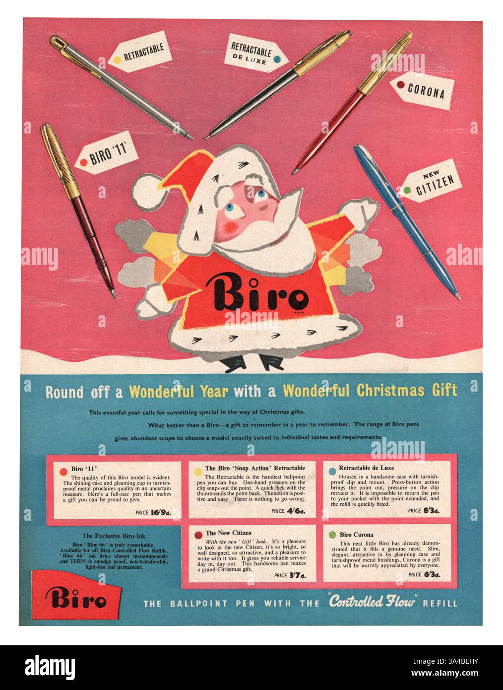 1953 uk advert biro ballpoint pen hi-res stock photography and images ...