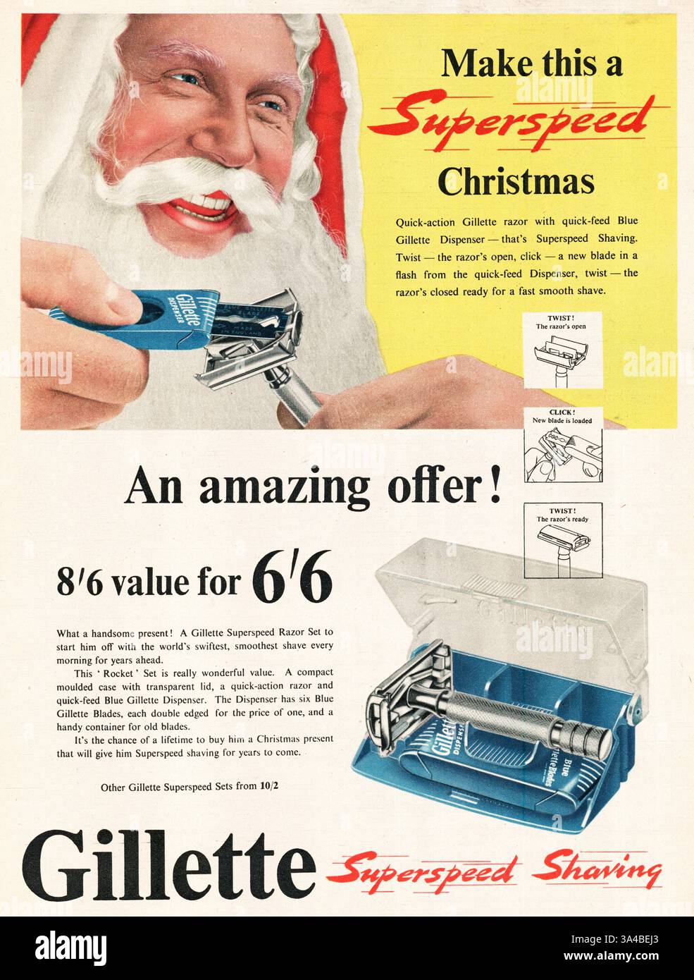 Gillette blades ad hi-res stock photography and images - Alamy