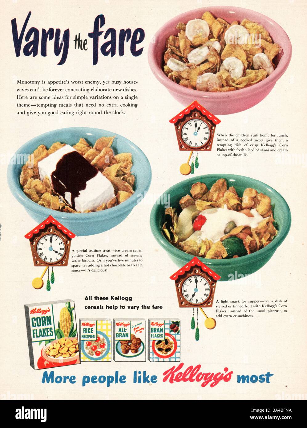 Kelloggs advert hi-res stock photography and images - Alamy