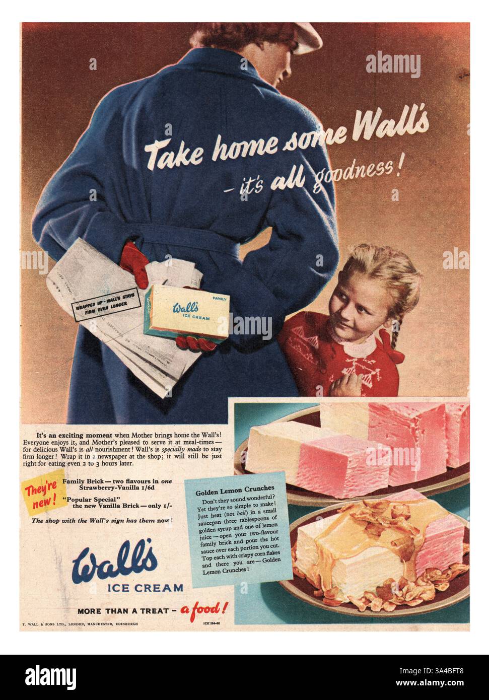 1953 uk advert walls ice cream hi-res stock photography and images - Alamy