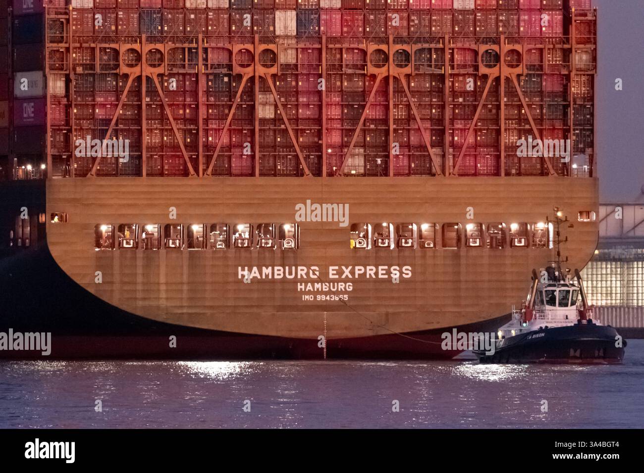 Hamburg, Germany. 18th Mar, 2025. The Hapag-Lloyd container ship ...