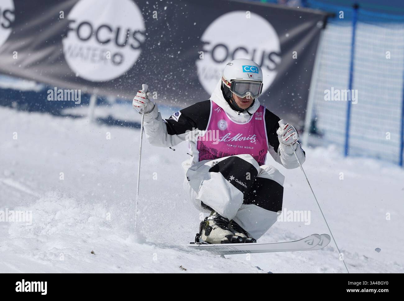 Ikuma Horishima of Japan competes during men's moguls qualification of ...