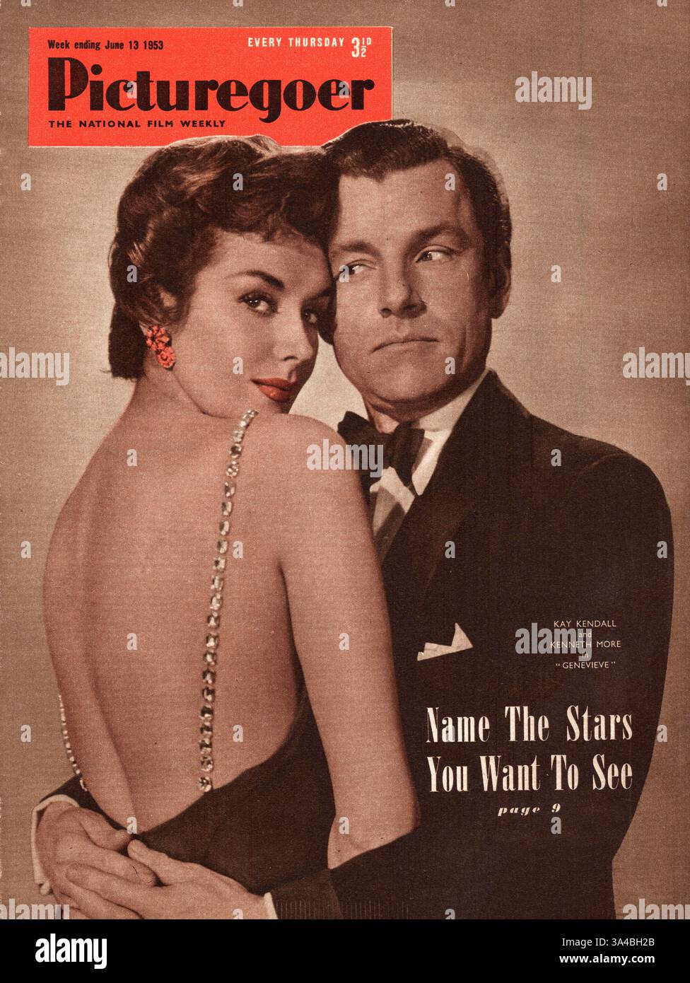 1953 Picturegoer Kay Kendall and Kenneth Moore Stock Photo - Alamy