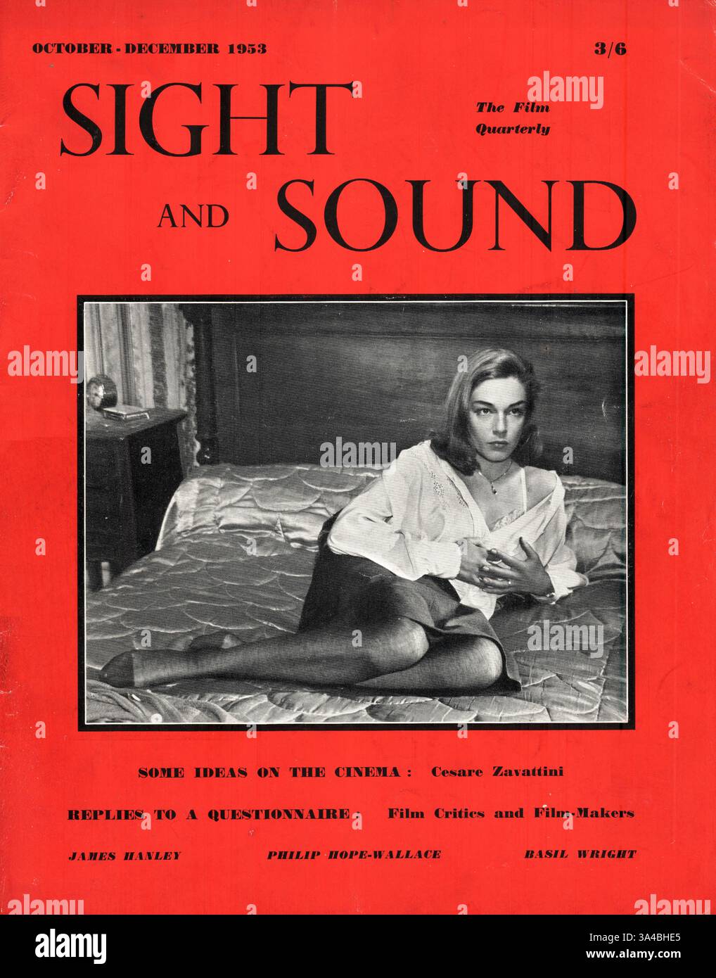 1953 Sight & Sound actress Simone Signoret Stock Photo - Alamy