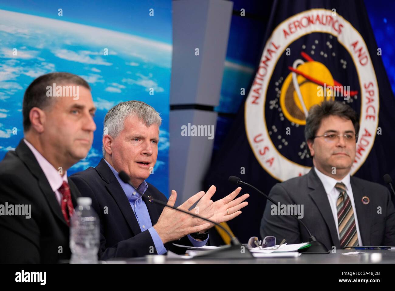 From left, Joel Montalbano, deputy associate administrator, NASA's ...