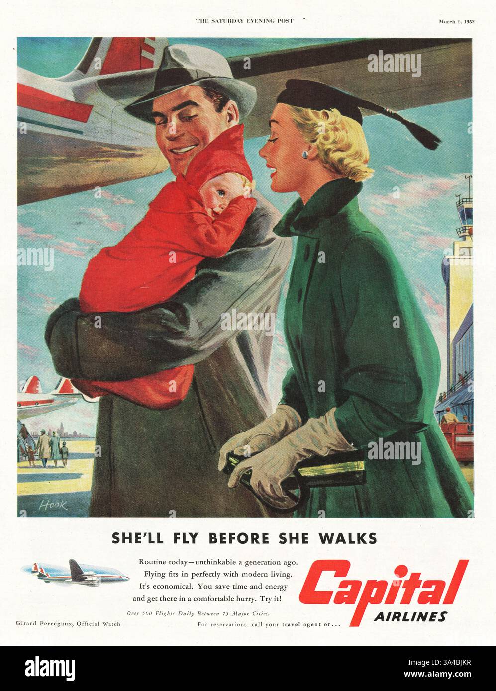 1952 u s magazine capital airlines advert hi-res stock photography and ...