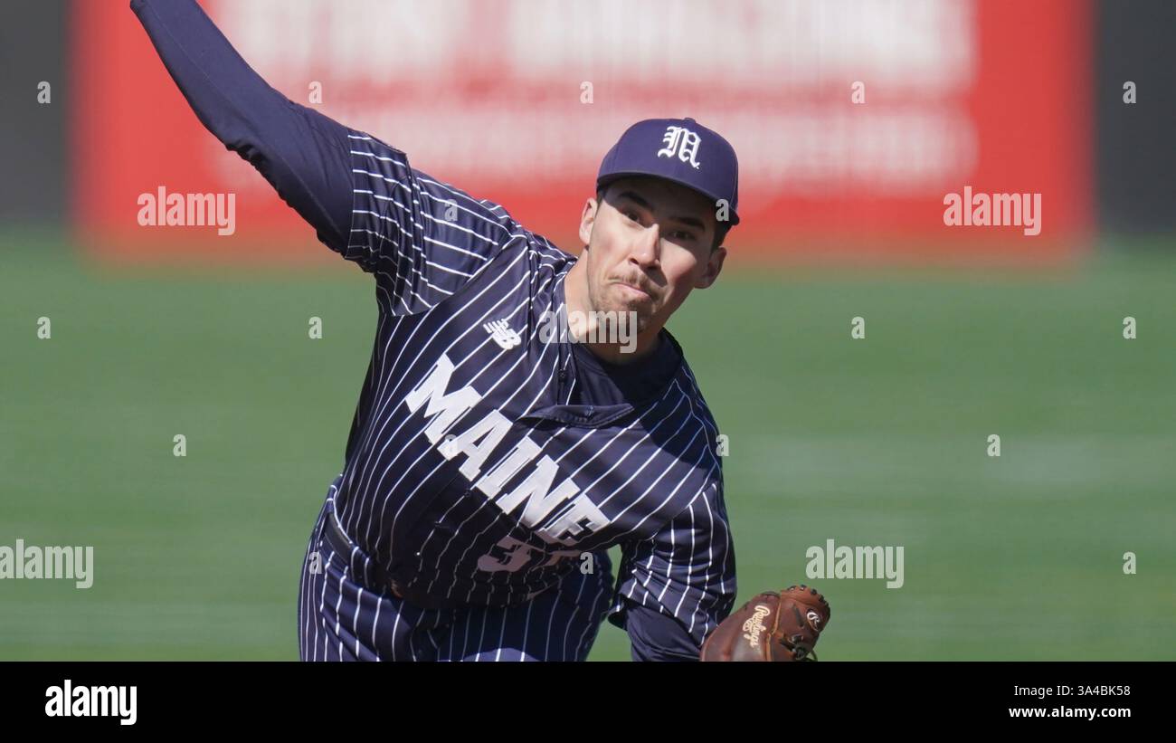 Maine pitcher Owen Wheeler (37) during an NCAA baseball game against ...
