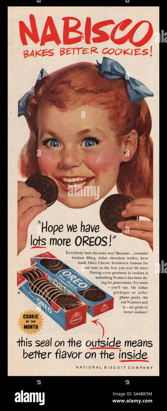 Oreo ad hi-res stock photography and images - Alamy