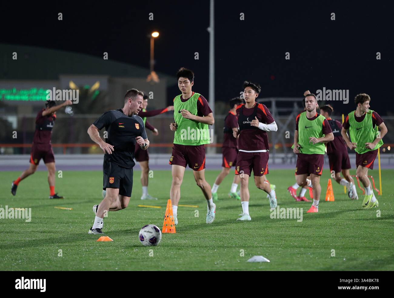 Riyadh, Saudi Arabia. 18th Mar, 2025. Players of China attend a ...