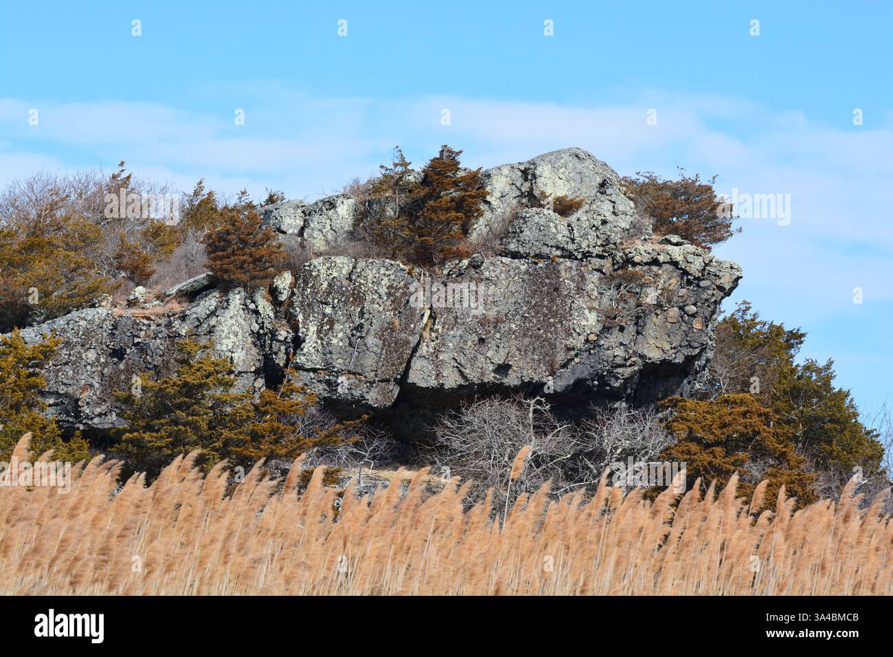 Hanging Rock in Middletown Rhode Island Stock Photo - Alamy