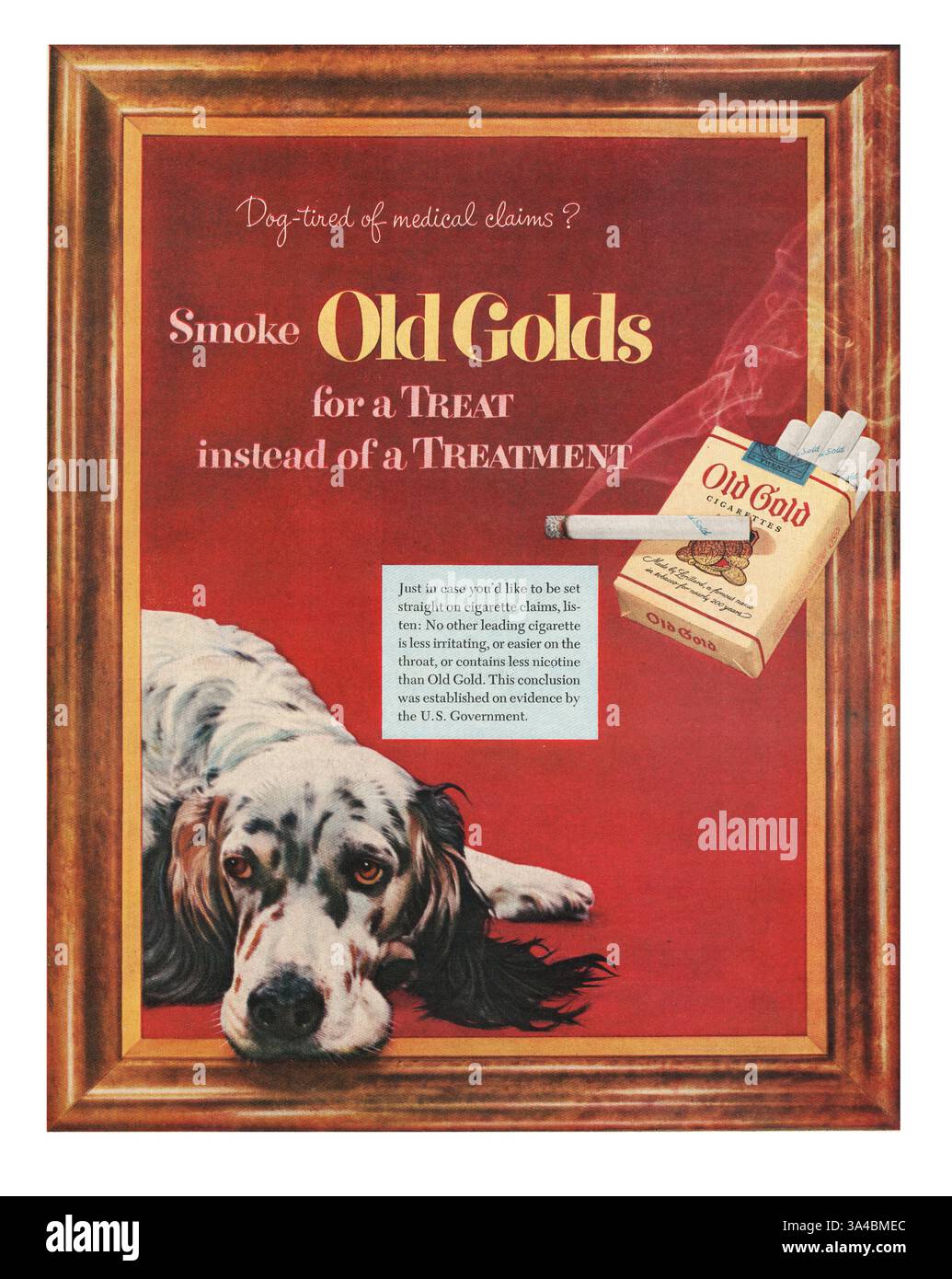1952 u s magazine old gold cigarette advert hi-res stock photography ...