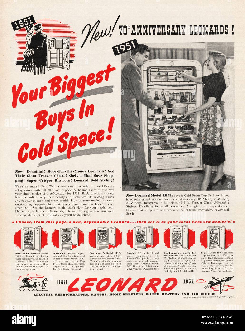 Leonard refrigerator hi-res stock photography and images - Alamy