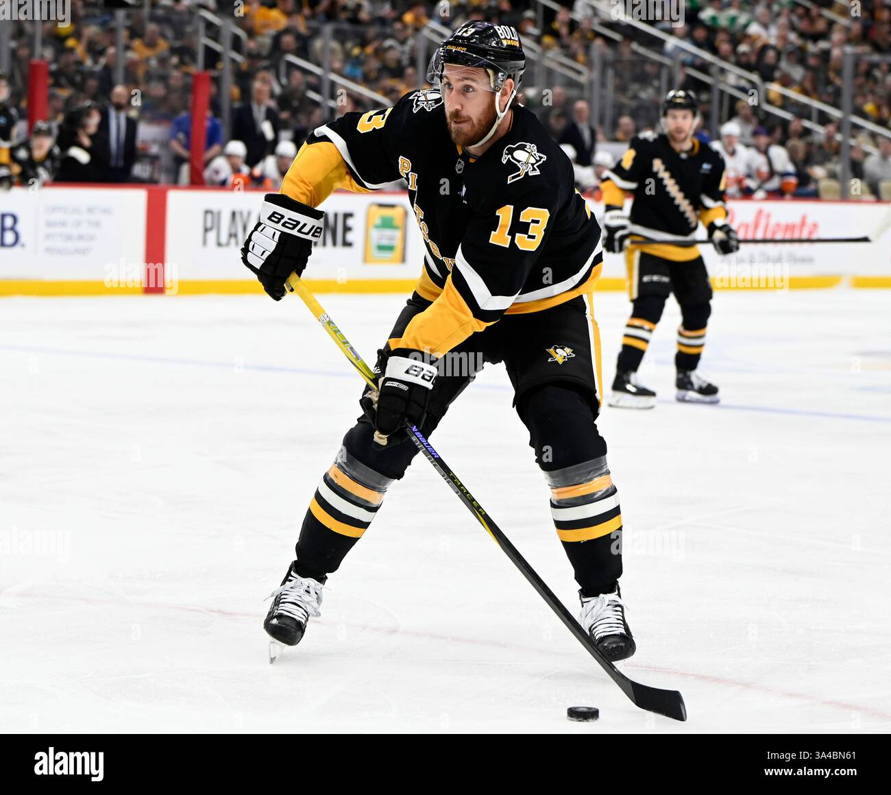 Pittsburgh, United States. 18th Mar, 2025. Pittsburgh Penguins right ...