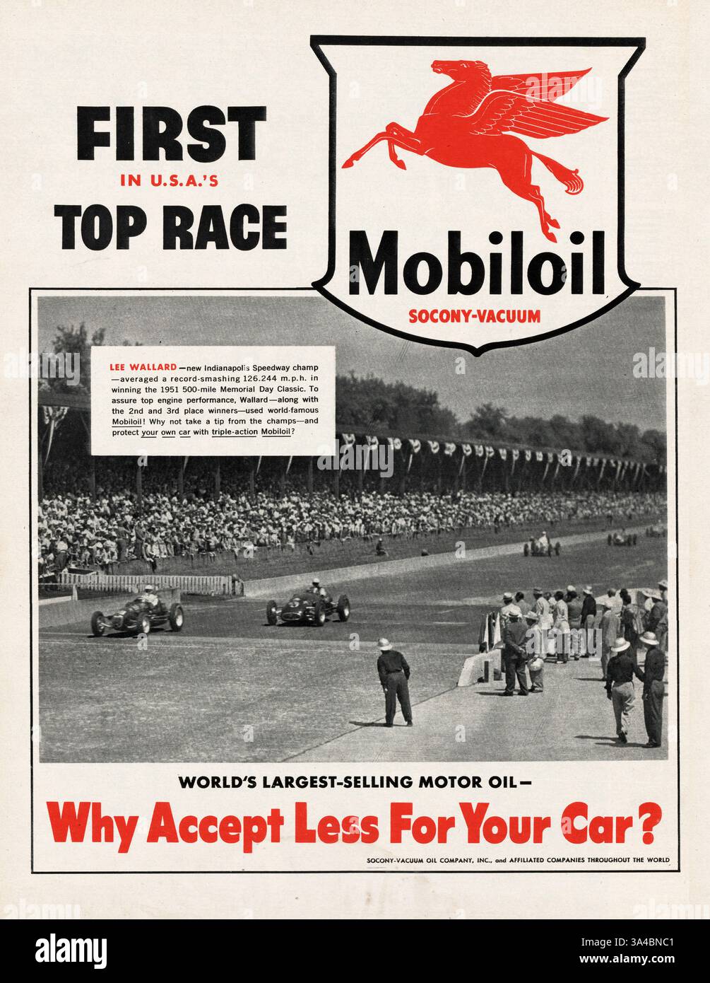 1951 u s magazine mobil oil advert hi-res stock photography and images ...