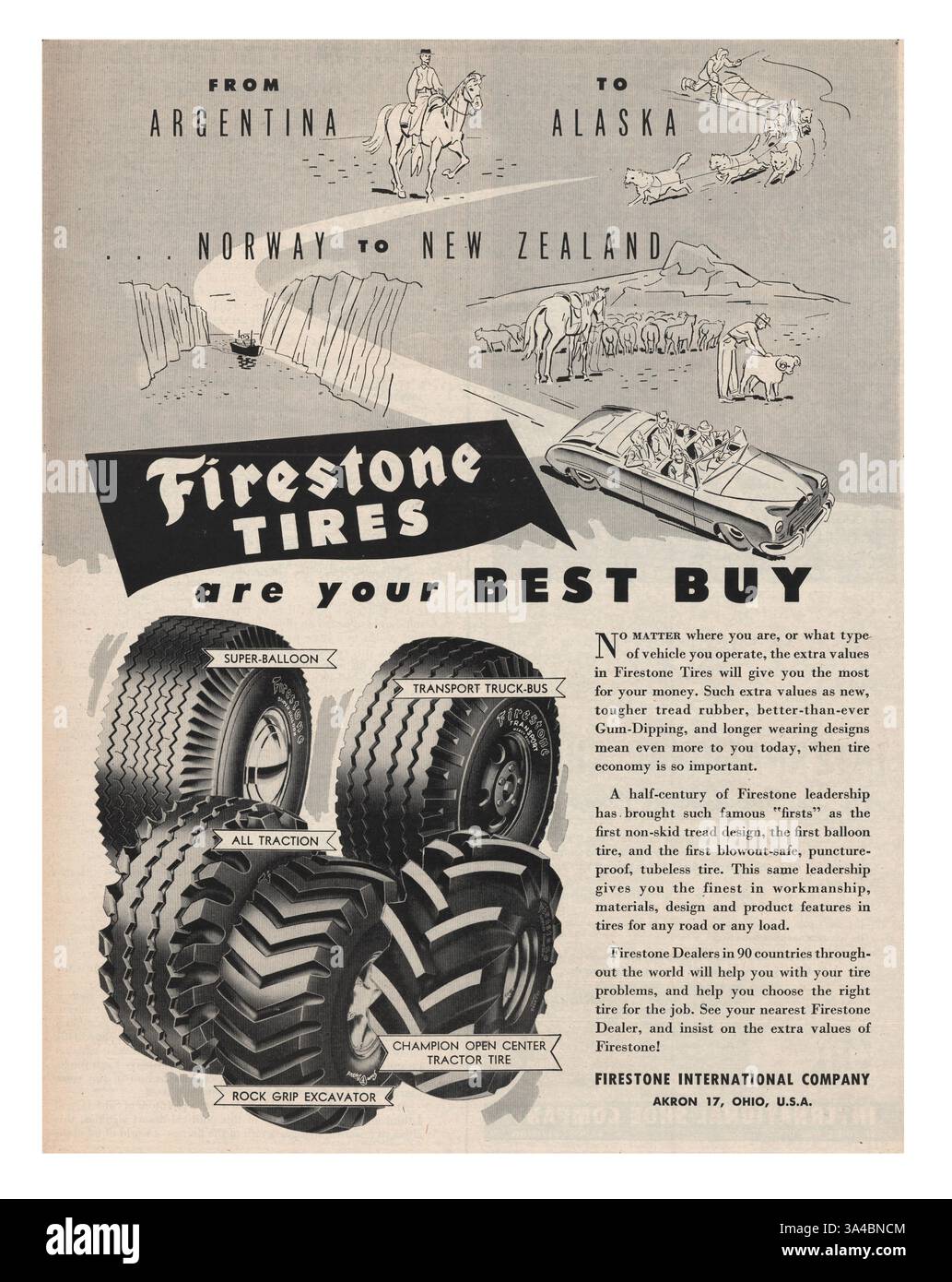 Firestone tyre Cut Out Stock Images & Pictures - Alamy