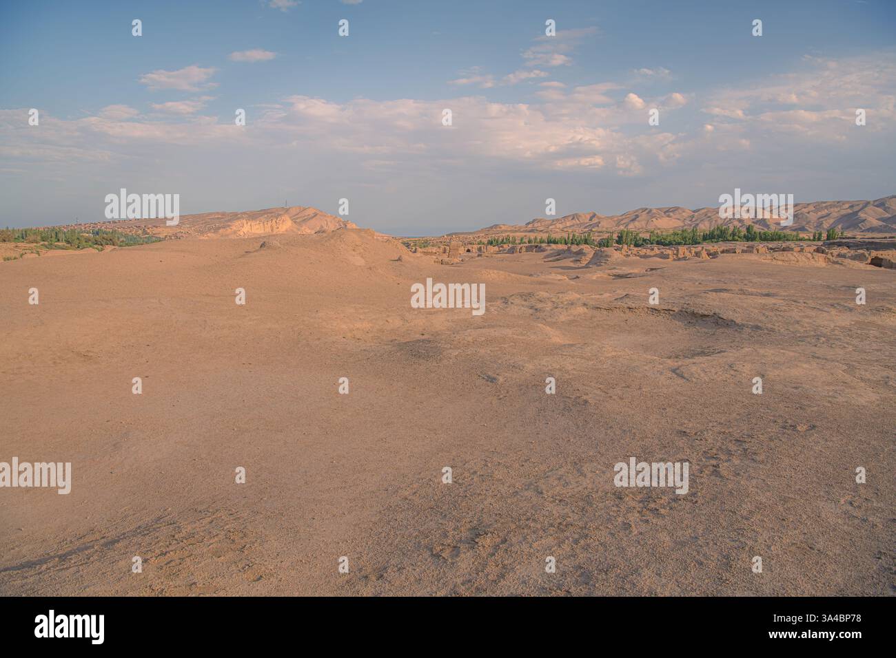 Skyline of Ruined Desert City. Archaeological UNESCO World Heritage ...