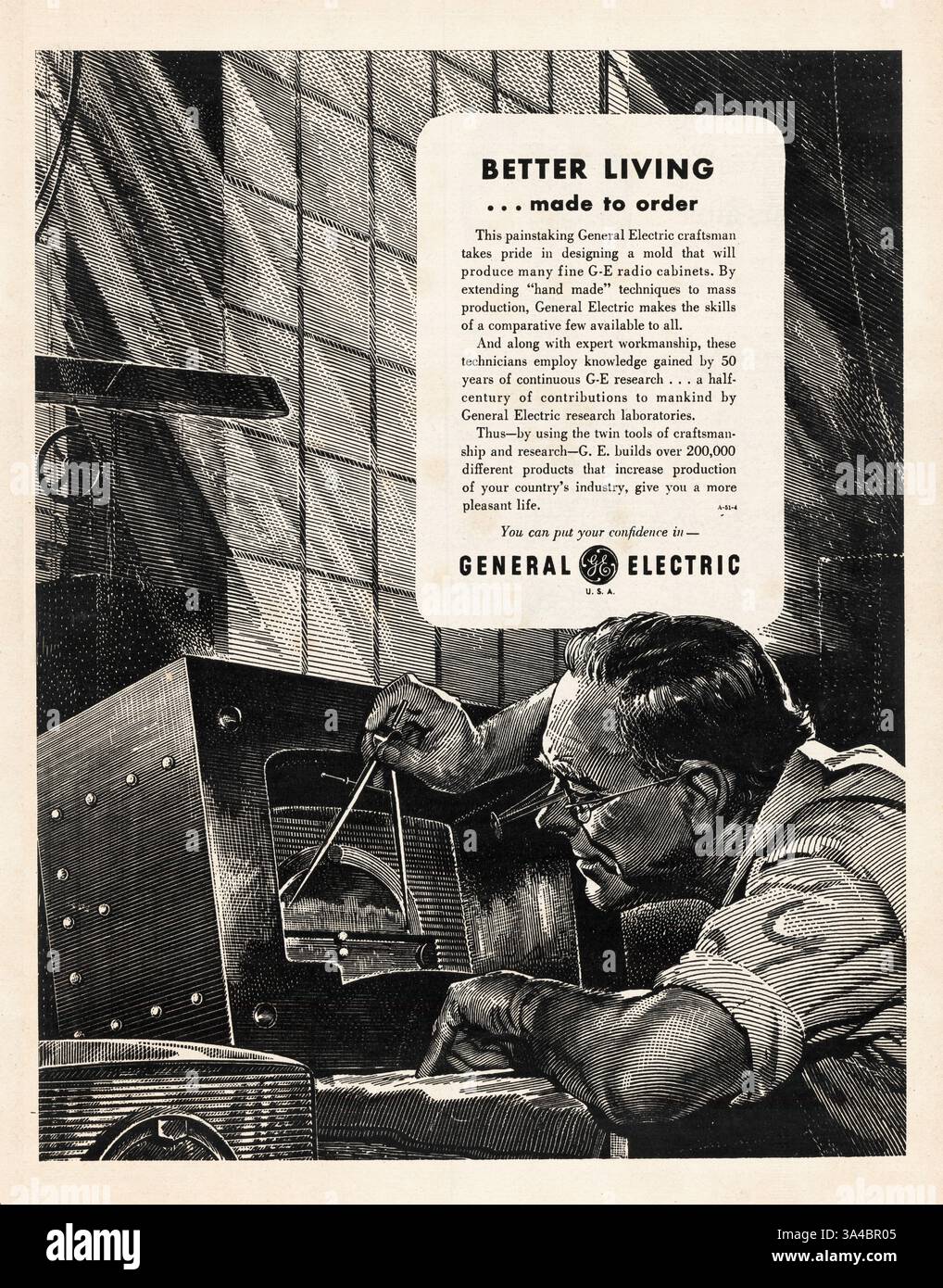 1951 u s magazine general electric advert hi-res stock photography and ...