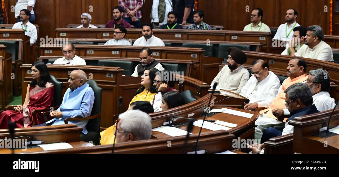 NEW DELHI, INDIA - MARCH 18: Delhi MLAs during the two day orientation ...